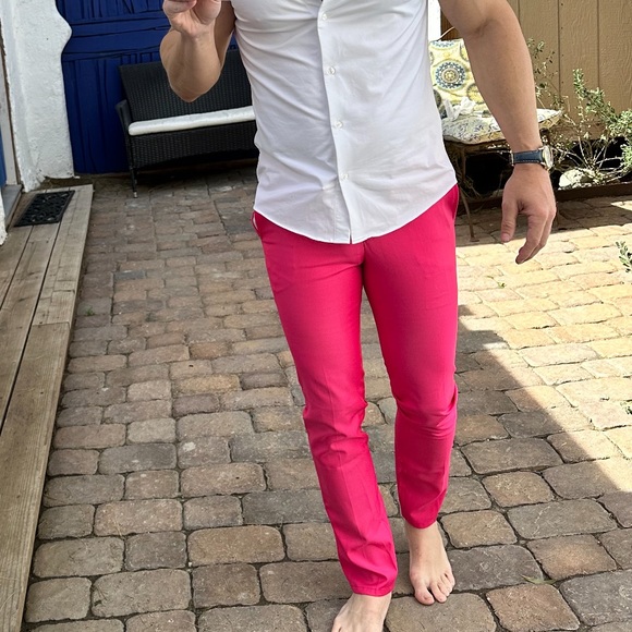 Pants | New Mens Hot Pink Dress Pants | Poshmark